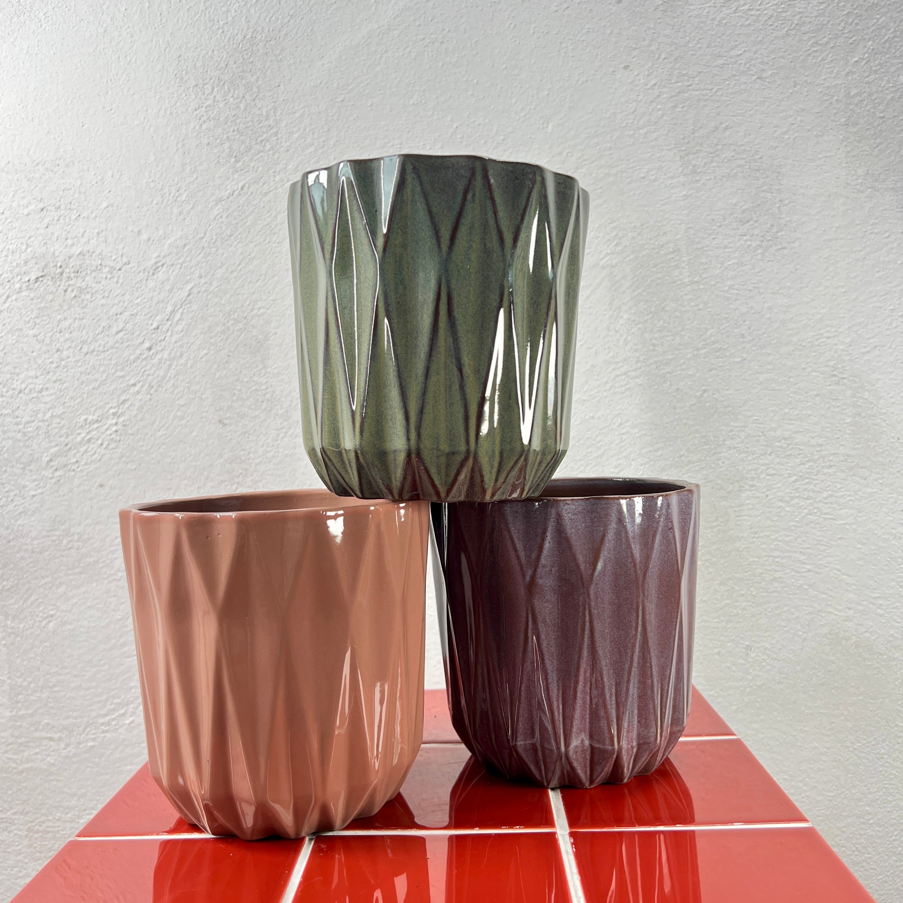 Maria Mix – 12cm Ceramic Cover Pot | Indoor Plant Pot – Plant Studio